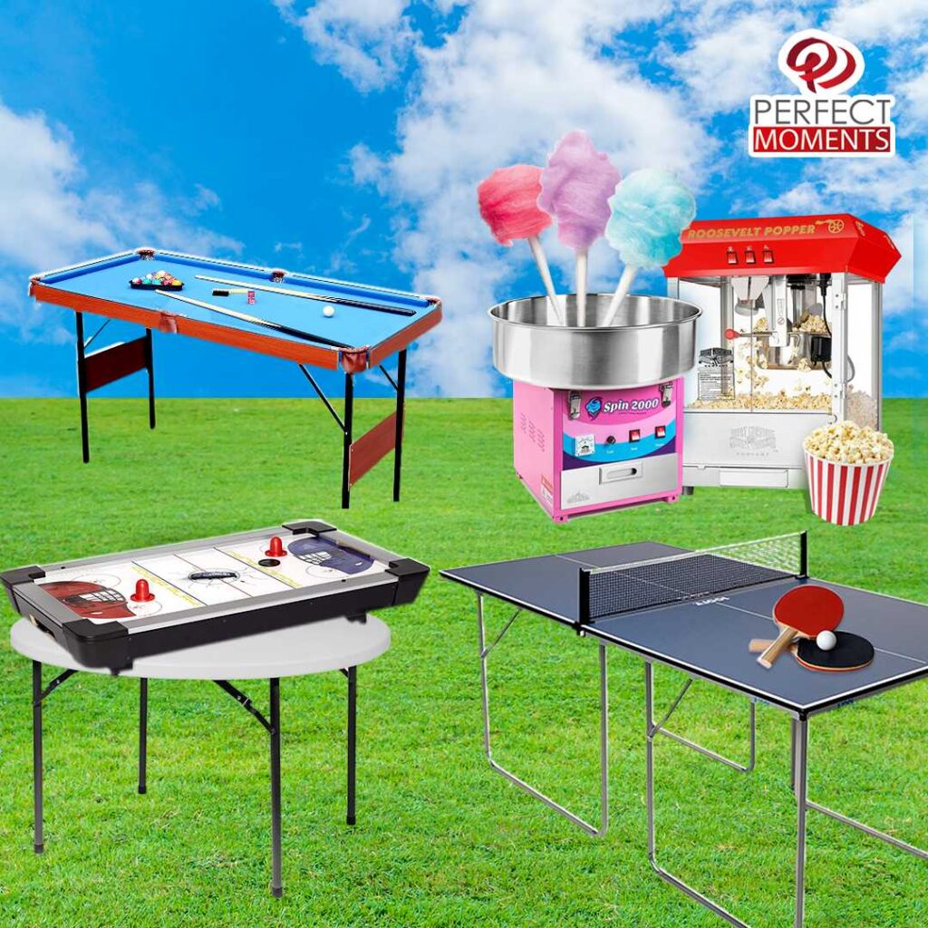 Mini Juegos: Billard, Hockey y Ping Pong con Máquina de PopCorn y ...